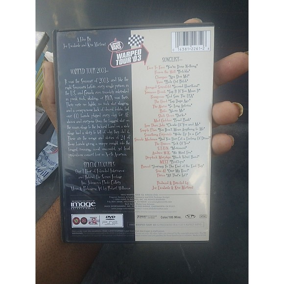 Other | Vans Warped Tour 203 Dvd 2004 Punk Rock Rancid Pennywise ...